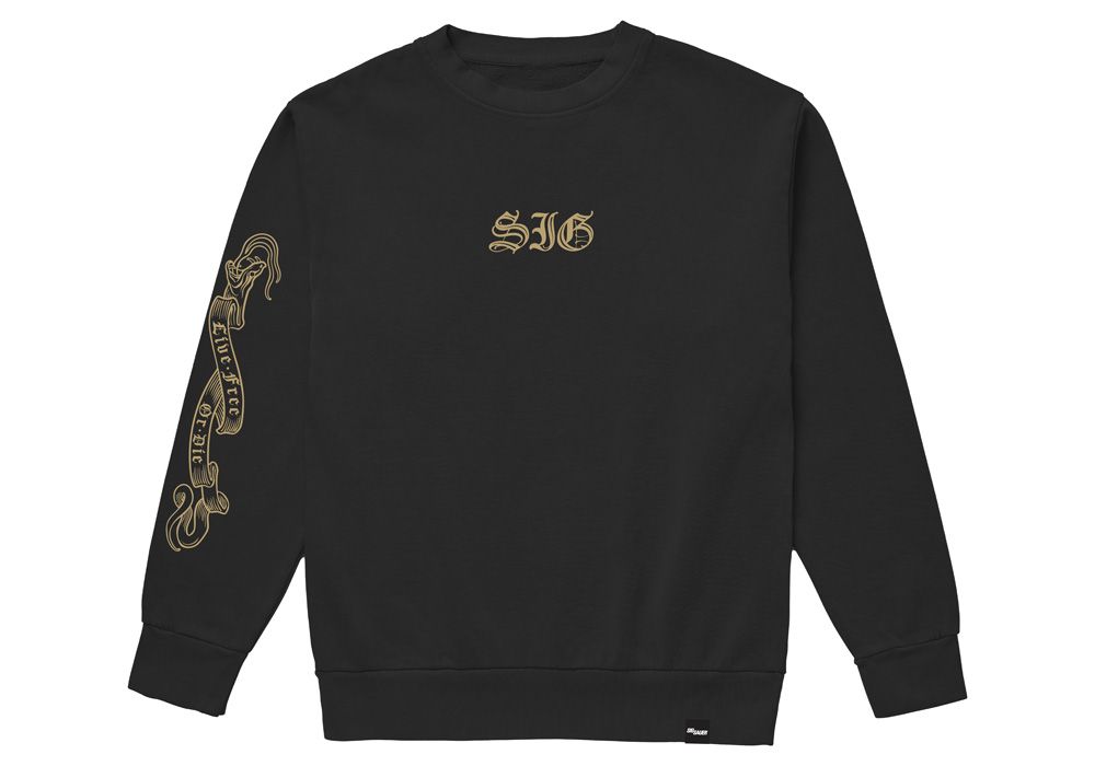 SIG INK SKULL LONG SLEEVE - BLACK